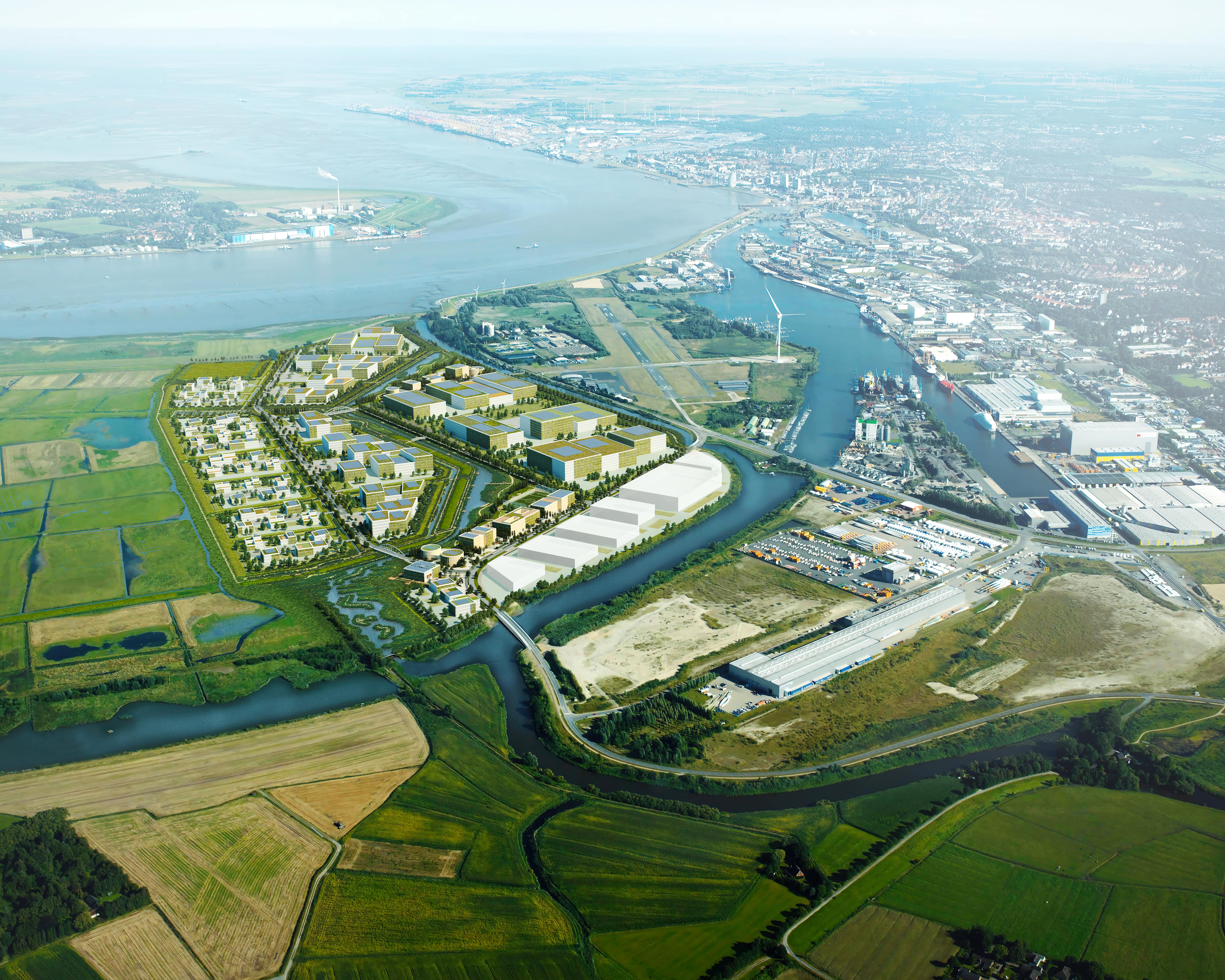 Bebauungsplan für das Green Economy-Gebiet LUNEDELTA in Bremerhaven tritt in Kraft - BIS Bremerhaven
